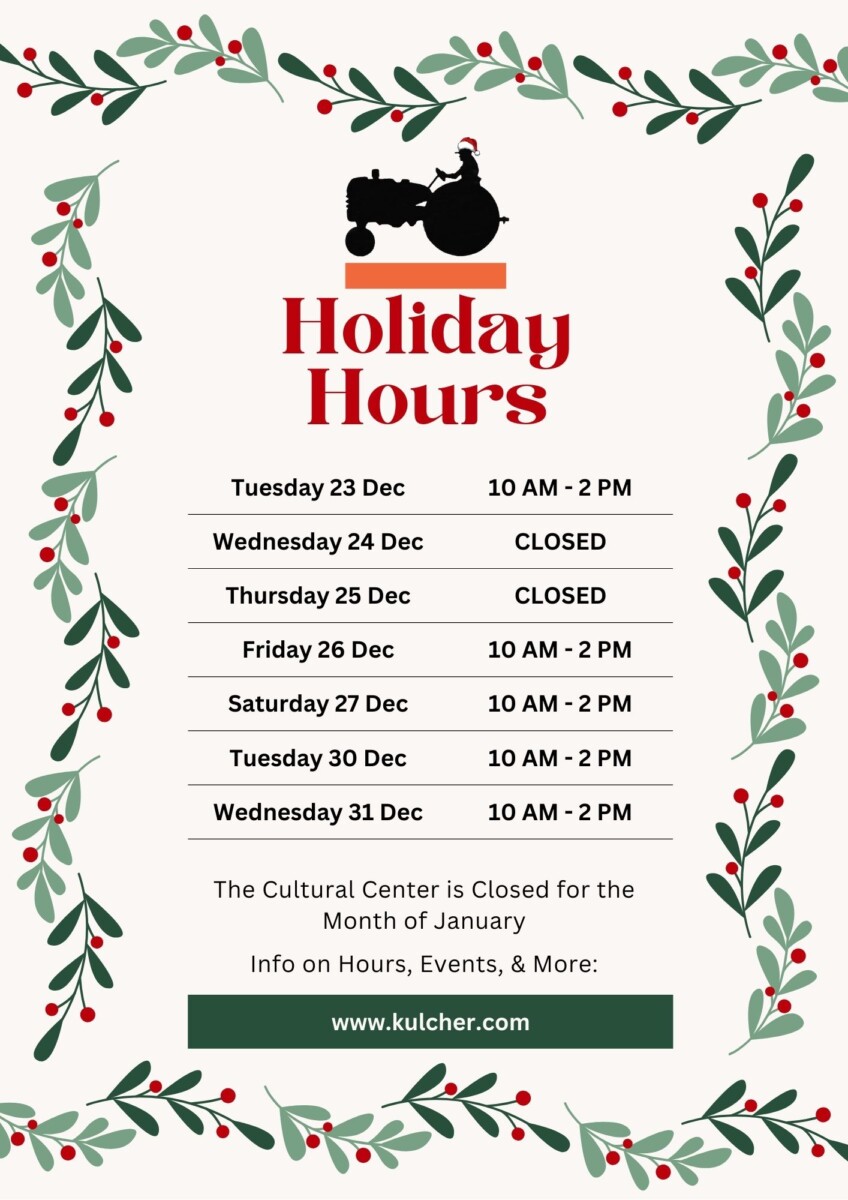 2025 Holiday Hours & Year-End SALE! - kulcher.org